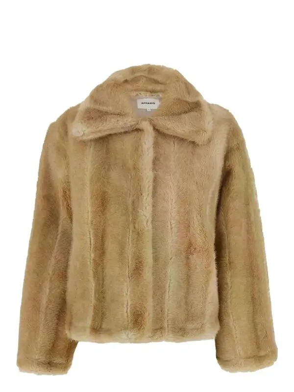 Apparis Elis Faux-fur Coat - Neutrals