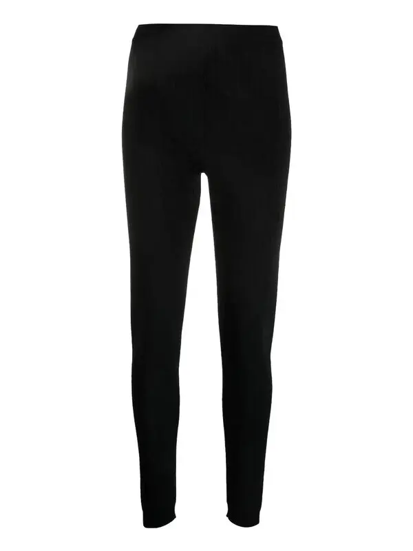 Moschino Logo-jacquard Leggings - Black
