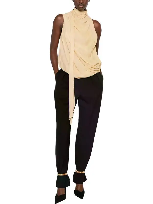 SIMONA CORSELLINI Anklet-detail Trousers - Black