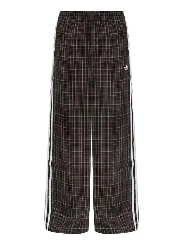 Adidas Check-pattern Track Pants - Brown