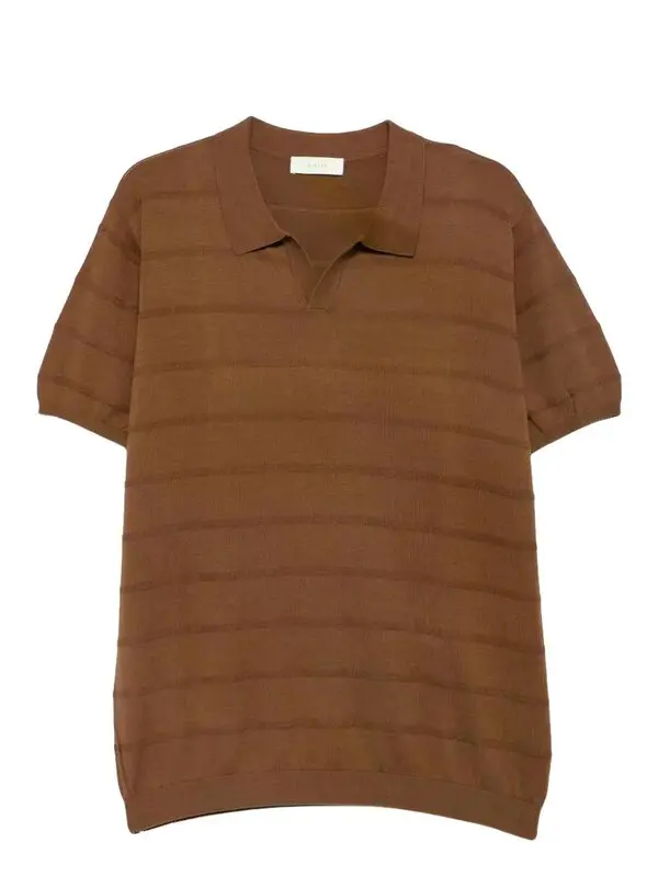DIKTAT V-neck T-shirt - Brown