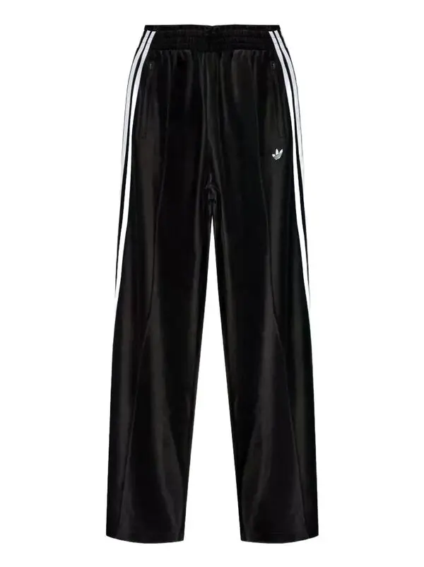 Adidas 3-stripes Velour Track Pants - Black