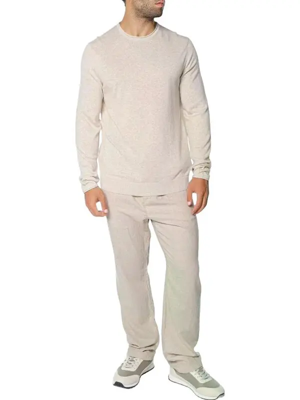 Ted Baker London Roll-edge Crew-neck Sweater - Neutrals