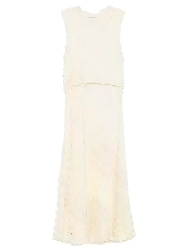 Ulla Johnson Ruffled Maxi Dress - Neutrals