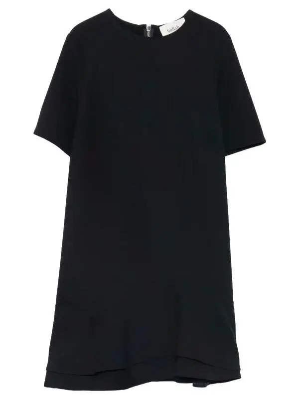 Ba&sh Ilona Ruffle-hem Short-sleeve Mini Dress - Blue