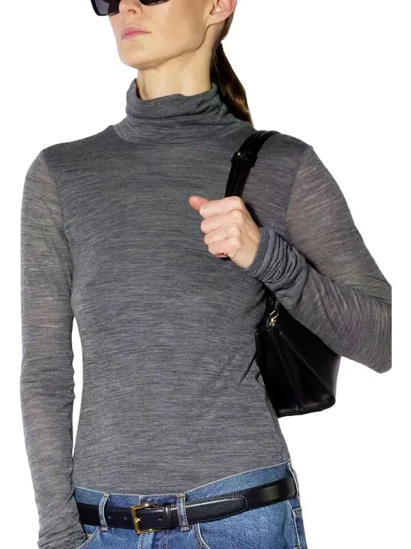 Liviana Conti Ginevra Roll-neck Long-sleeve T-shirt - Grey