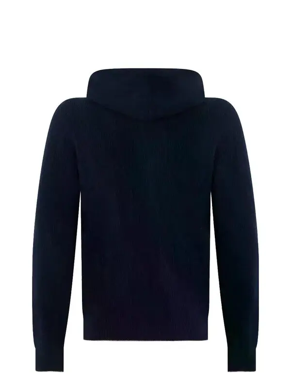 Fedeli Zip-up Cashmere Hoodie - Blue