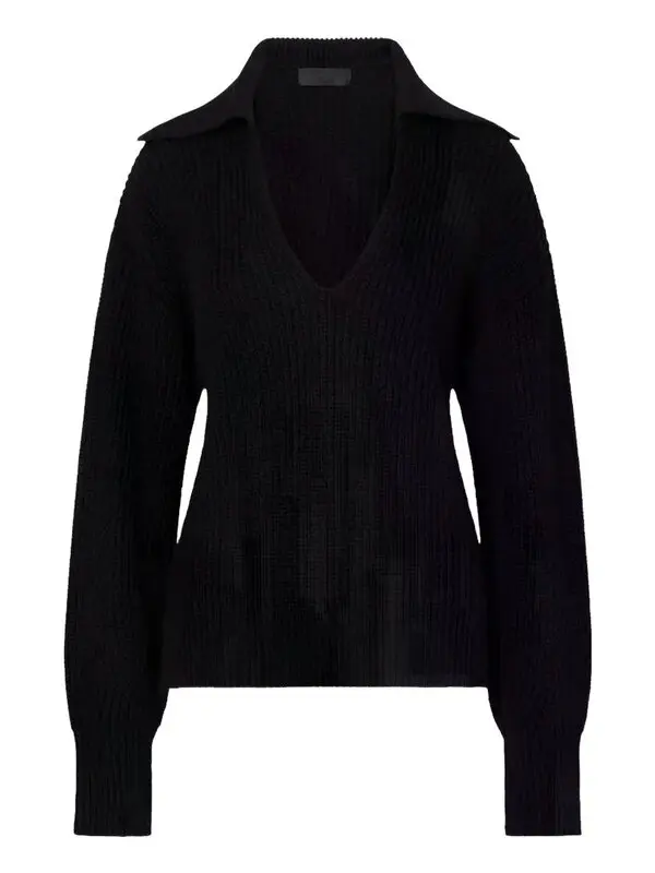 Liu Jo Wool-blend Sweater With Strings - Black