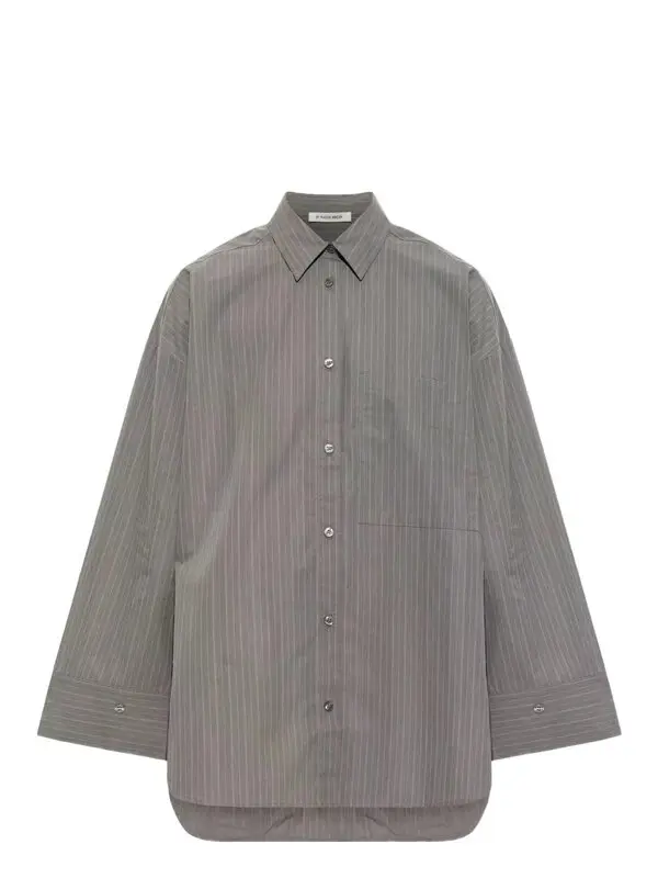 BY MALENE BIRGER Derris Striped Shirt - Grey