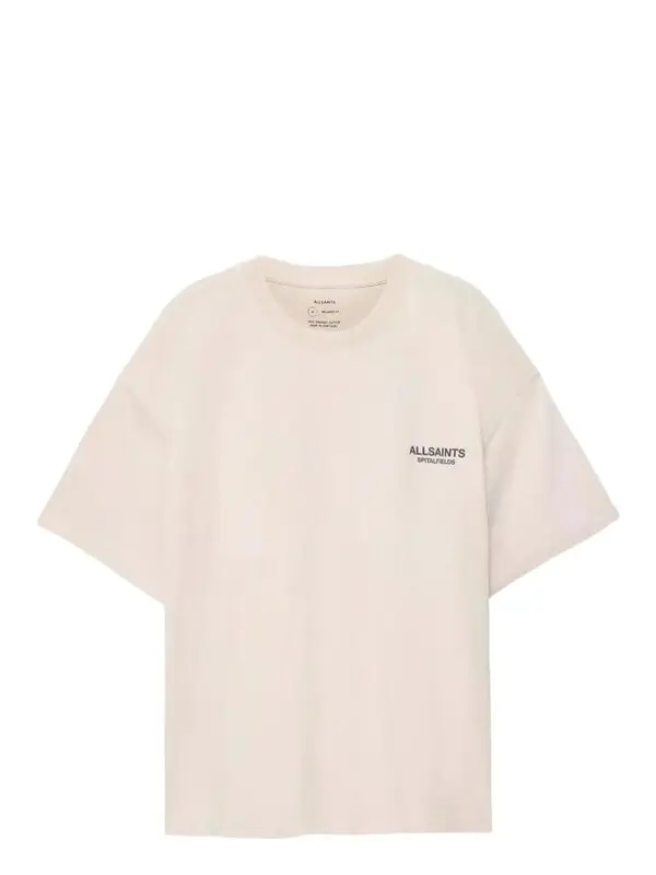 ALLSAINTS Shadow Logo-print Fadeout-wash T-shirt - Neutrals