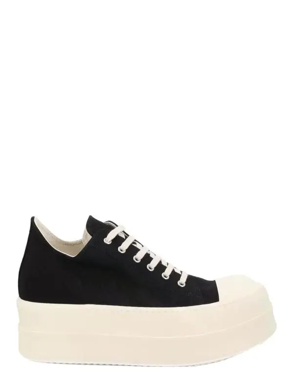 Rick Owens Mega Bumper Canvas Platform Sneakers - Black
