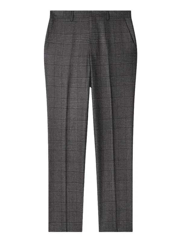 Paul Smith X Loro Piana The Brierley Navy And Brown 'dream Tweed' Wool-silk Trousers - Blue