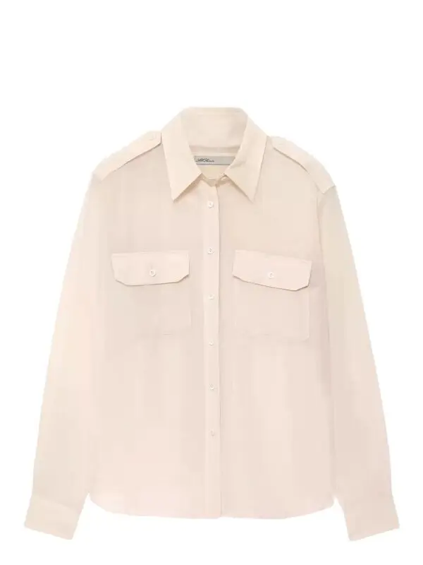 ALLSAINTS Maven Sheer Shirt - Neutrals