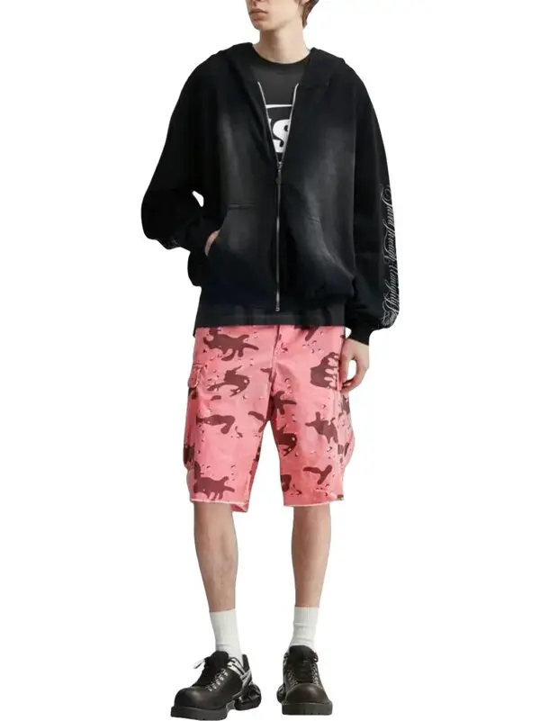 HELLSTAR Stud-embellished Graphic-print Hoodie - Black