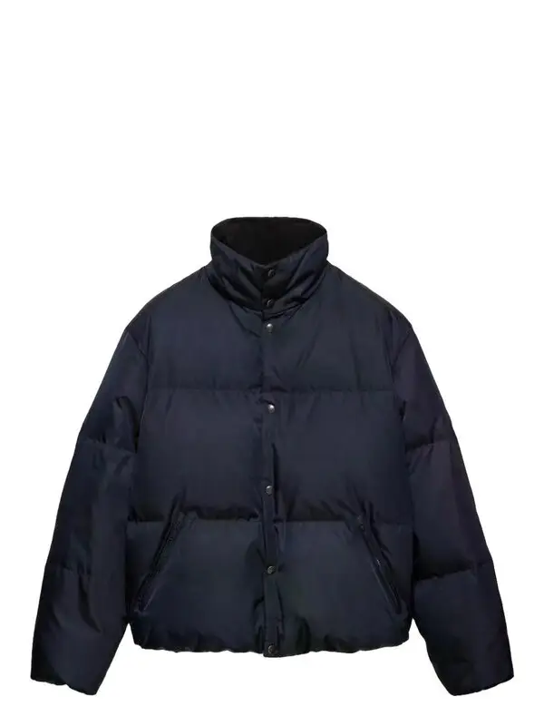 Prada Medium-weight Re-nylon Down Jacket - Blue