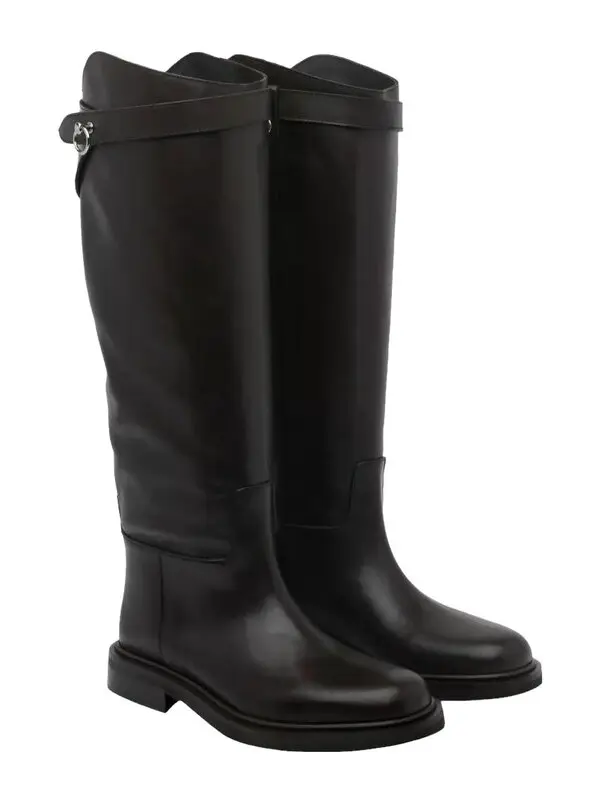 POEVE Buckle-detail Fibi Boots - Brown