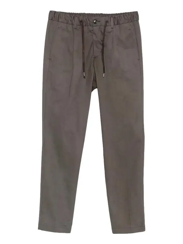 Herno Pleated Drawstring Trousers - Neutrals