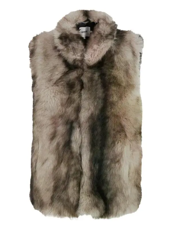 Apparis Laila Faux-fur Gilet - Neutrals