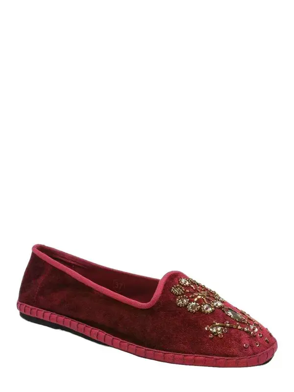 Malìparmi Babouche Bijoux Sequin-embroidered Ballet Flats - Red