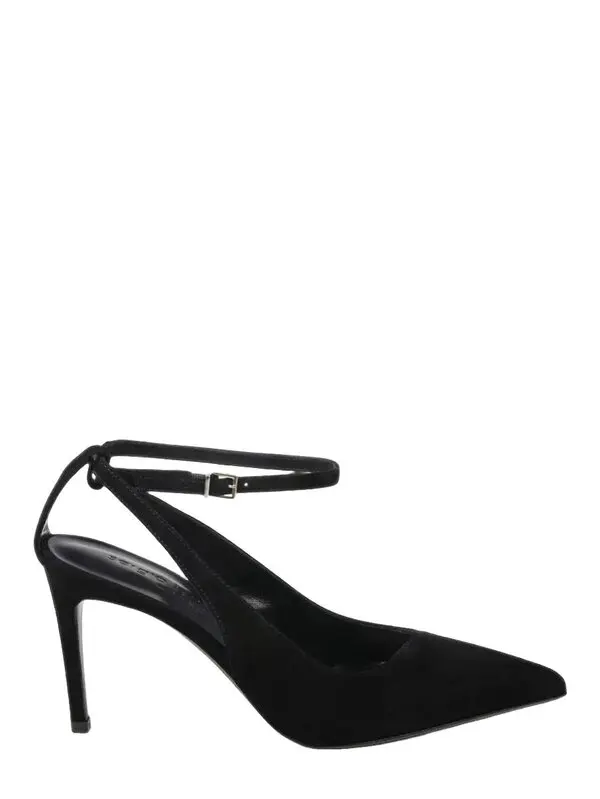 SERGIO LEVANTESI Pointed-toe Buckle-strap Pumps - Black
