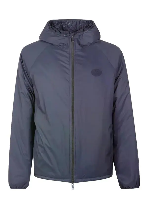Burberry Packable Nylon Dunwich Hooded Jacket - Blue