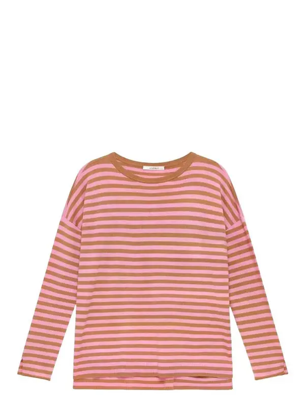 Malìparmi Striped Fine-knit Sweater - Brown