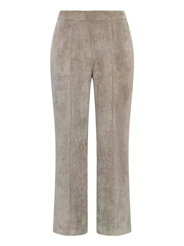 Malìparmi Corduroy Flared Trousers - Grey