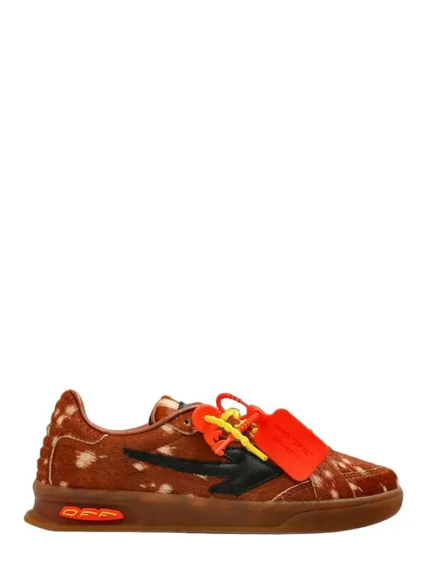 Off-White End Of Play Calf Hair Sneakers - Brown