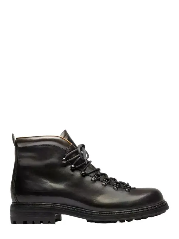 Officine Creative Lace-up Leather Boots - Brown