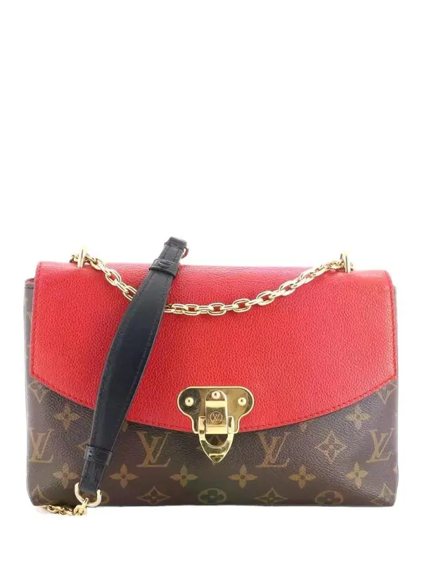 LOUIS VUITTON Saint Placide Handbag Monogram Canvas And Leather Shoulder Bag - Red