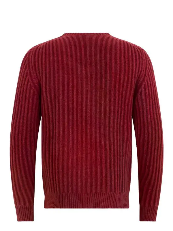 Fedeli Ribbed-knit Cashmere Sweater - Red