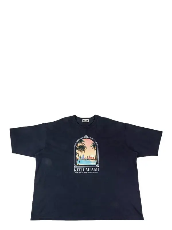 Kith Miami Nights Sunset Jones T-shirt - Blue