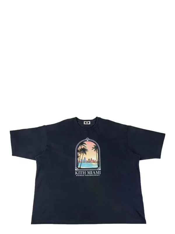 Kith Miami Nights Sunset Jones T-shirt - Blue