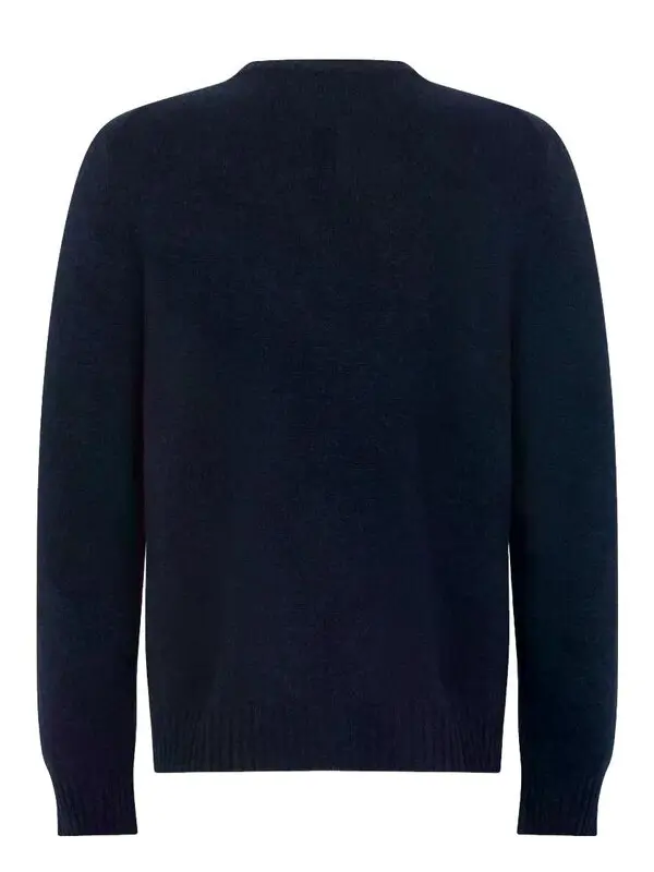 Fedeli Argyle-intarsia Cashmere Sweater - Blue