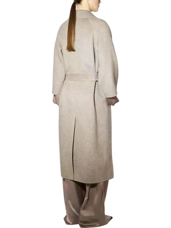 Liviana Conti Belted Notch-lapel Coat - Neutrals