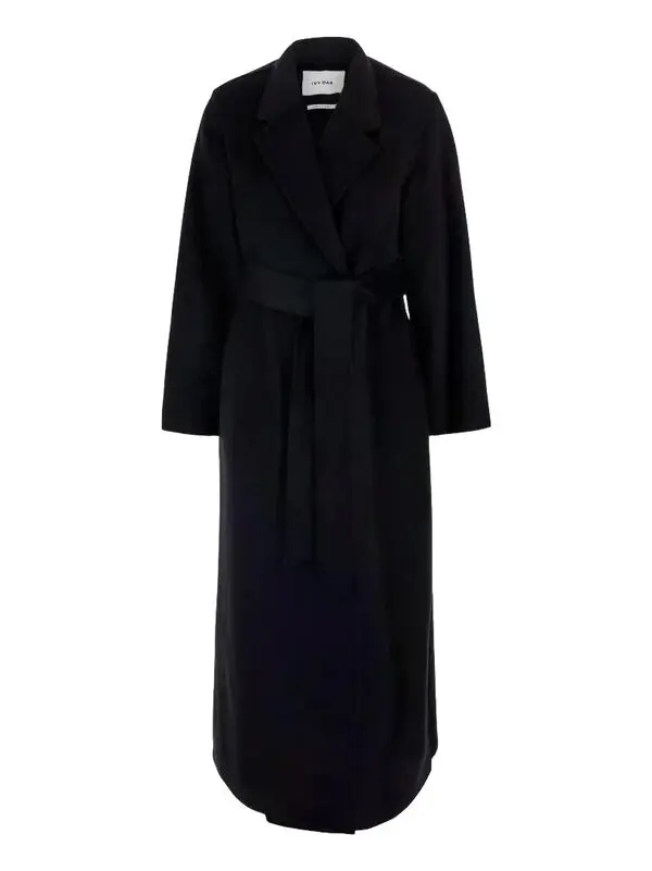 IVY OAK Iocelia Belted Wool Coat - Black