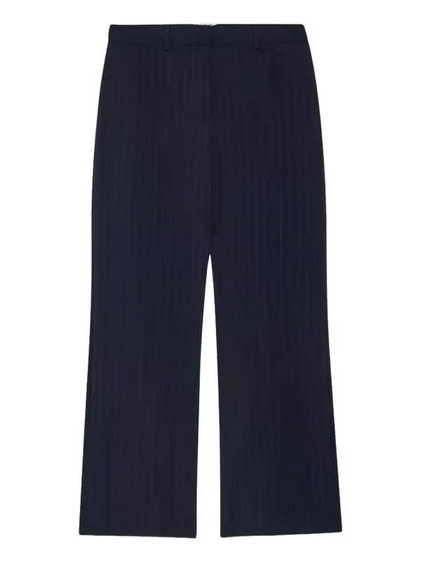 OTTOD'AME Pinstripe-pattern Tailored Trousers - Blue