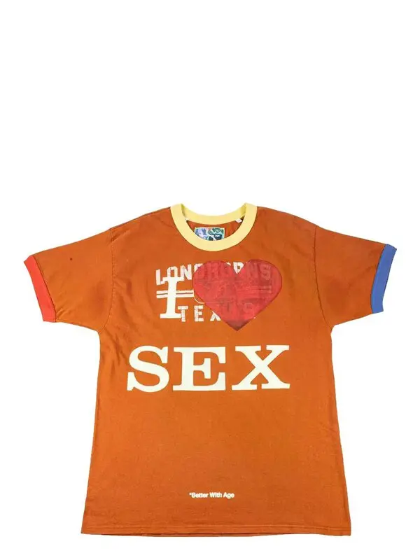 BETTER WITH AGE Knoxville Ringer T-shirt - Orange