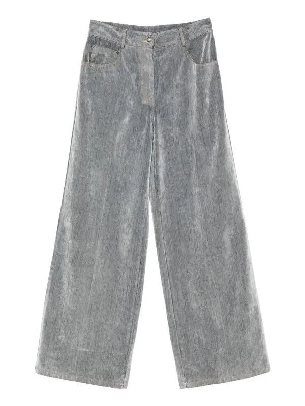 FORTE_FORTE Denim Cotton Jeans - Grey
