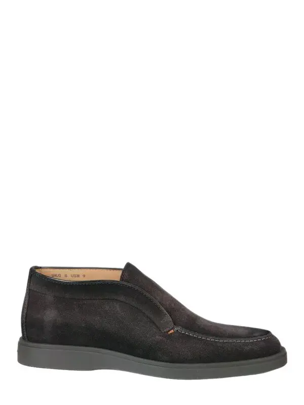 Santoni Dragon Calf Suede Desert Boots - Grey