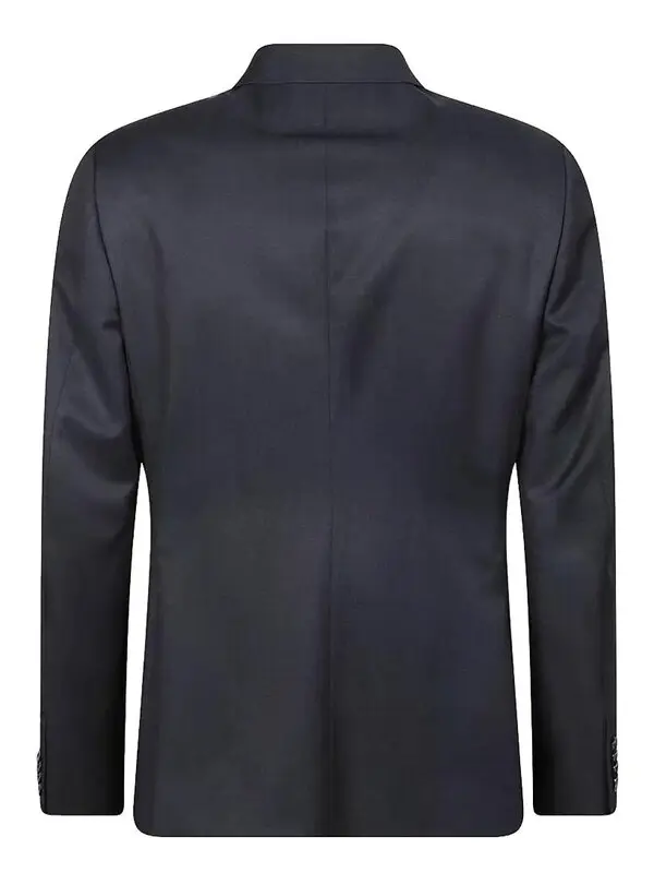 Zegna Single-breasted Wool Suit - Blue
