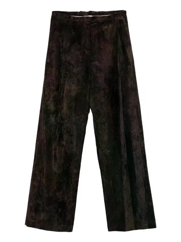 ALYSI Corduroy Palazzo Pants - Brown