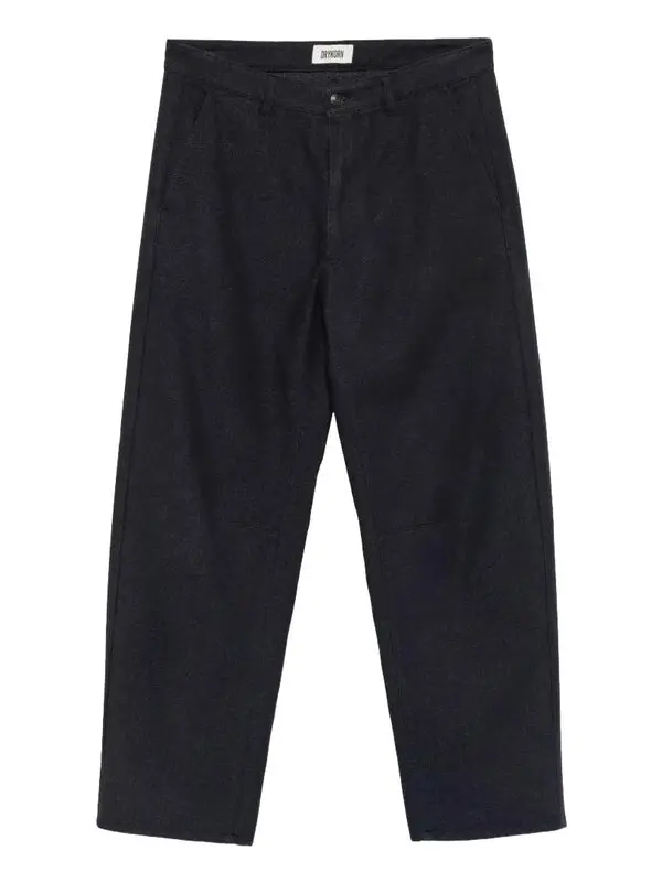 DRYKORN Twill-weave Straight-leg Trousers - Blue