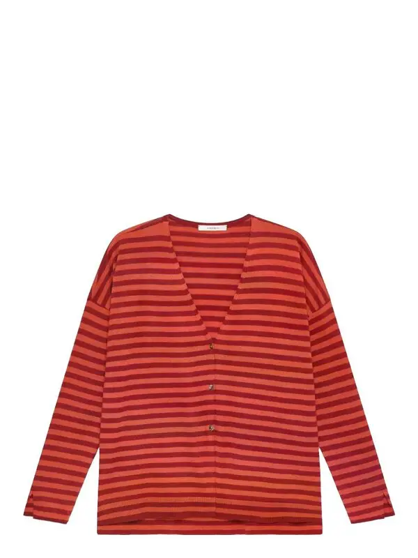 Malìparmi Striped Cardigan - Red