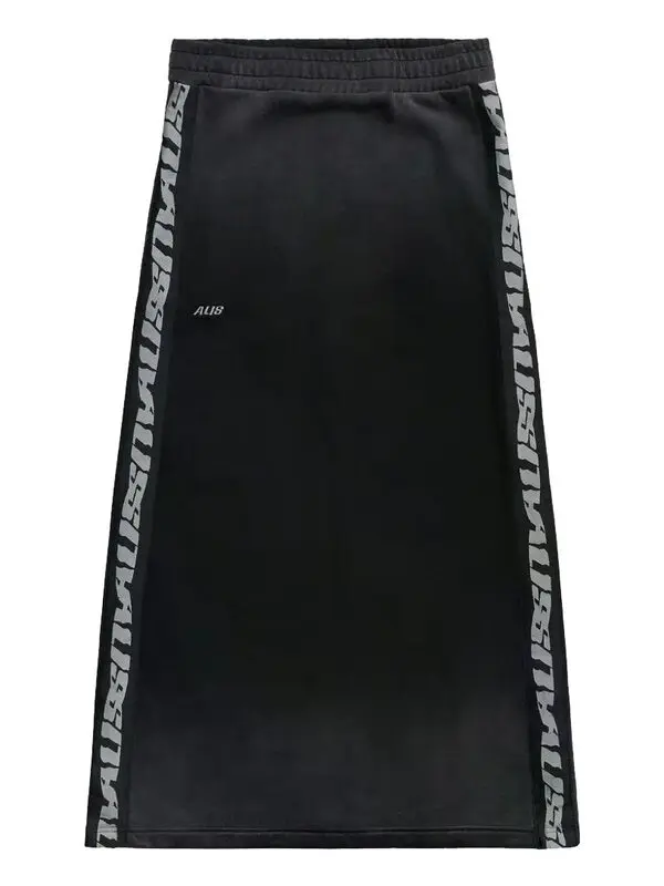 ALIS Nirah Logo-print Maxi Skirt - Black