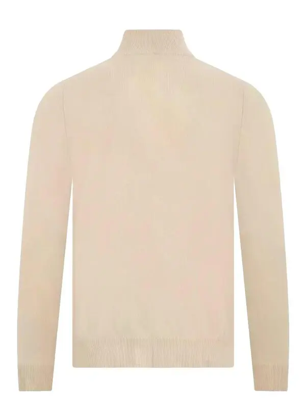 Fedeli Cashmere High-neck Cardigan - Neutrals