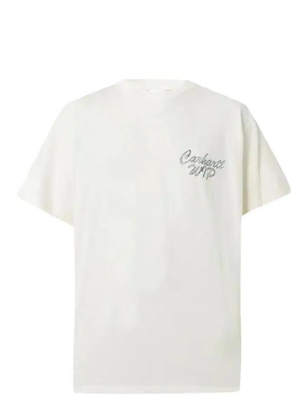 Carhartt Work In Progress S/s Hatching Script T-shirt - Neutrals