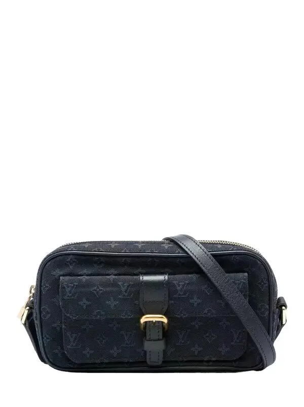LOUIS VUITTON 2002 Monogram Mini Lin Juliette Mm Crossbody Bag - Blue