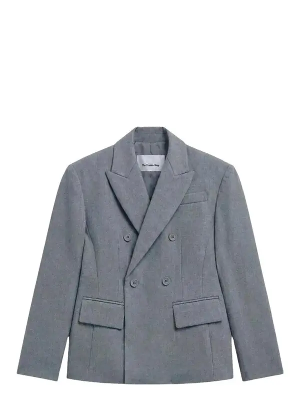 THE FRANKIE SHOP Doyer Double-breasted Blazer - Grey