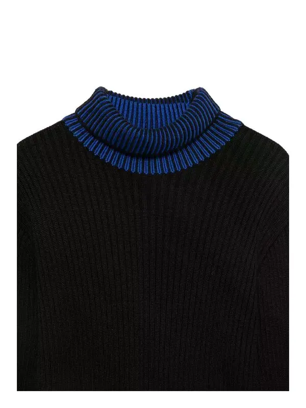 Versace 1990s Turtleneck Sweater - Black